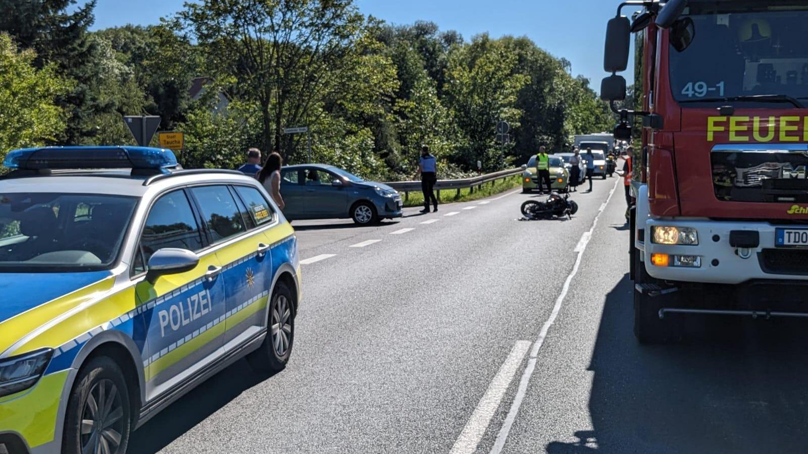 Motorradfahrer bei Unfall verletzt (Update) | Taucha kompakt